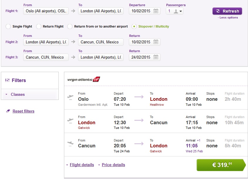 Super cheap flights to Cancun (Mexico)