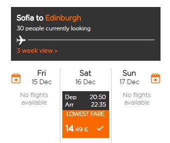 EasyJet NEW ROUTE between Sofia and Edinburgh, from €14 one-way ...