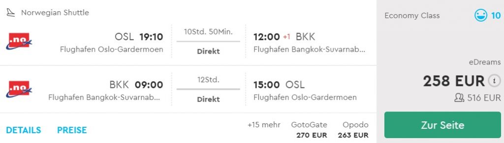 WOW! Cheap Non-Stop flights from Oslo to Bangkok (THAILAND) for €258 ...