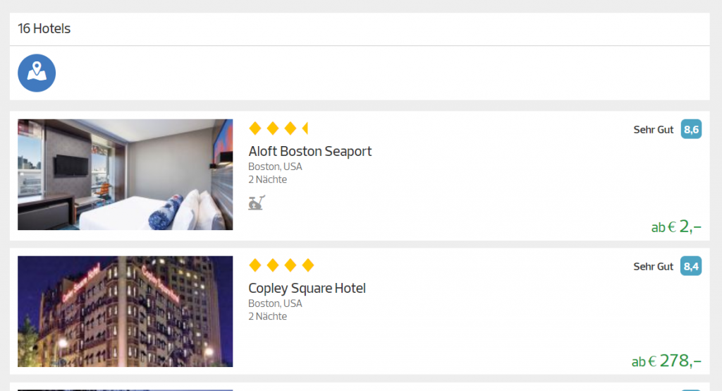 HOTEL ERROR FARE! Hotel in Boston for €2!! - TravelFree