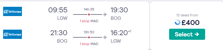 Cheap flights from London to COLOMBIA for £400 - TravelFree