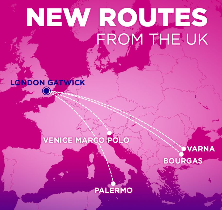 Wizz Air launches 4 new routes from / to London, UK - TravelFree