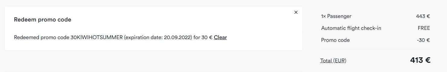 KIWI PROMO CODE: up to €30 Discount! - TravelFree